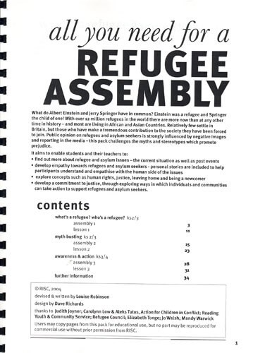 All you need for a refugee assembly › Reboot Education