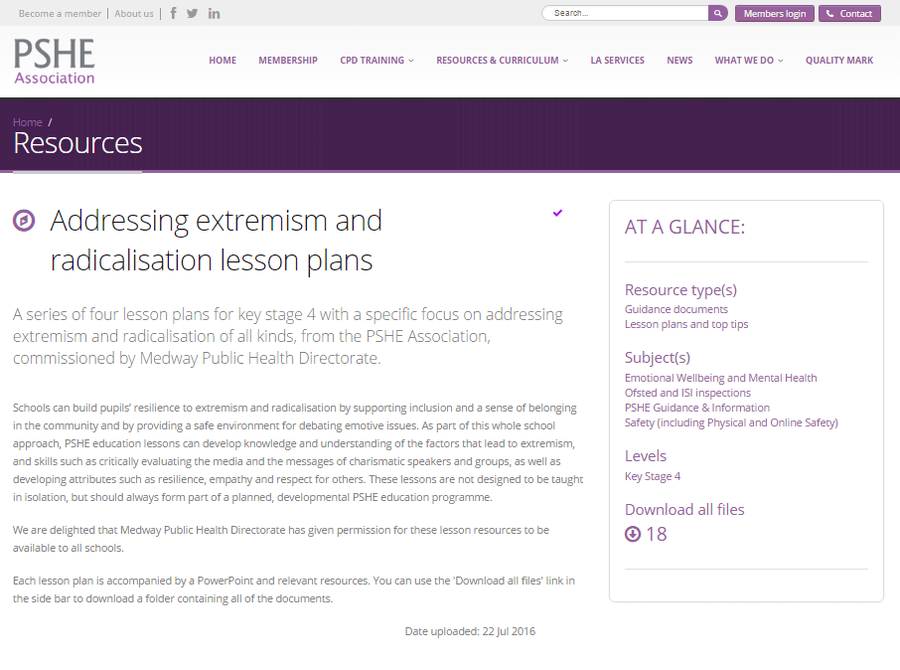 Addressing extremism and radicalisation lesson plans › Reboot Education